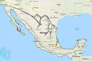 Qué forma tiene México y a qué se parece - Metro CD Mexico